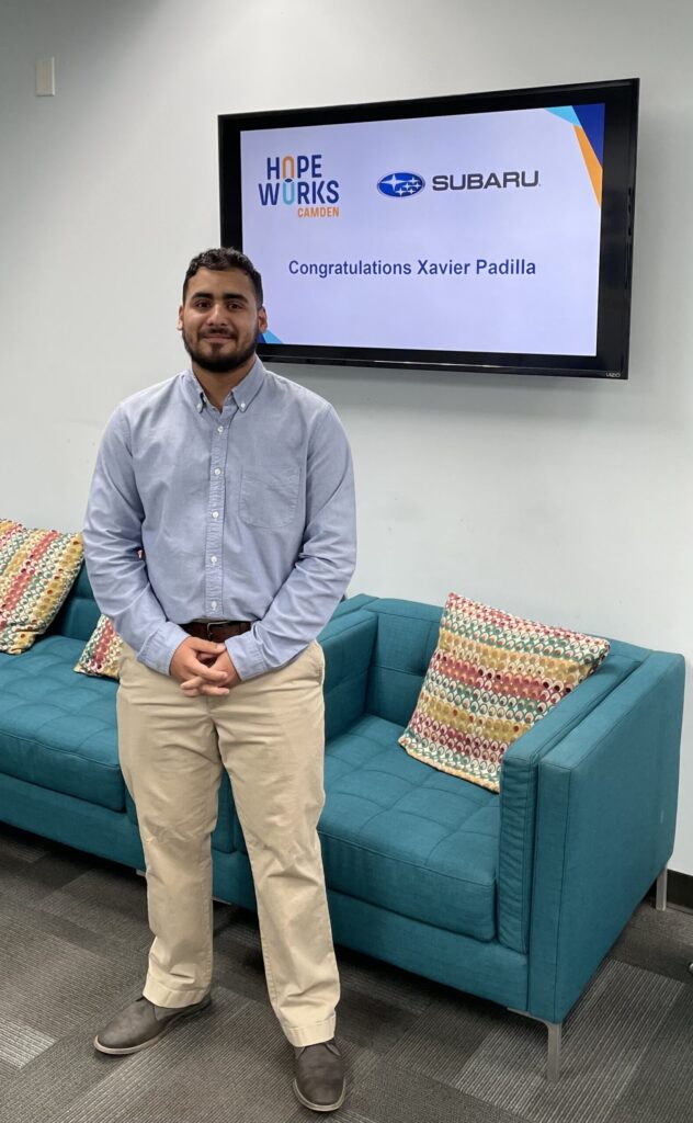 Xavier begins his journey at Subaru of America! - Hopeworks